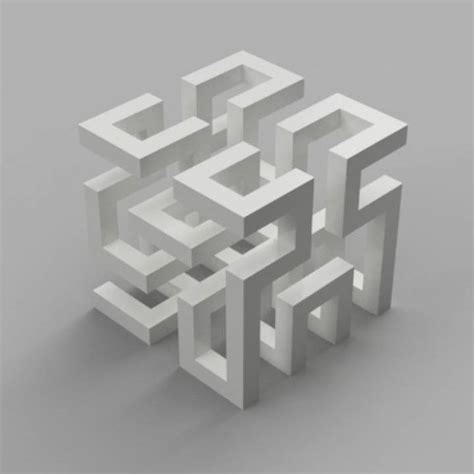 3d Printable Hilbert Cube By Dan Oconnell