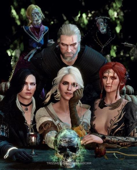 Geralt Yennefer Ciri And Triss The Witcher The Witcher Books The