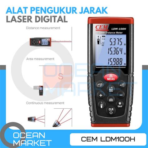 Jual Alat Pengukur Jarak Laser Digital Mengukur Hingga 100 M Laser