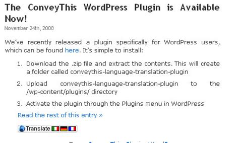Language Translation Plugins For Wordpress