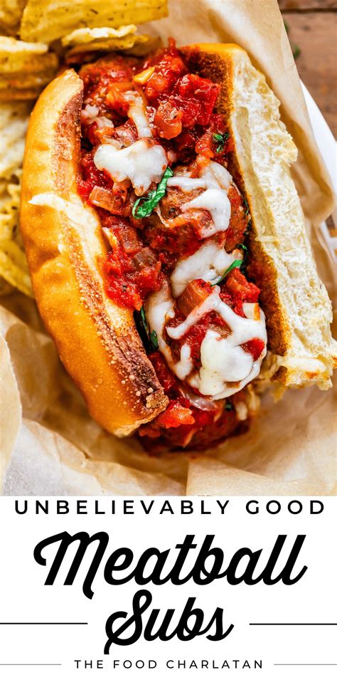 The Best Cheesy Meatball Sub Recipe The Food Charlatan