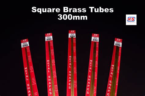 Kands 2mm Square Brass Tube 300mm Pack Of 2 Aloft Hobbies