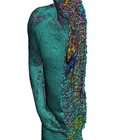 unstructured tetrahedral mesh for vhp reference model with aggressive