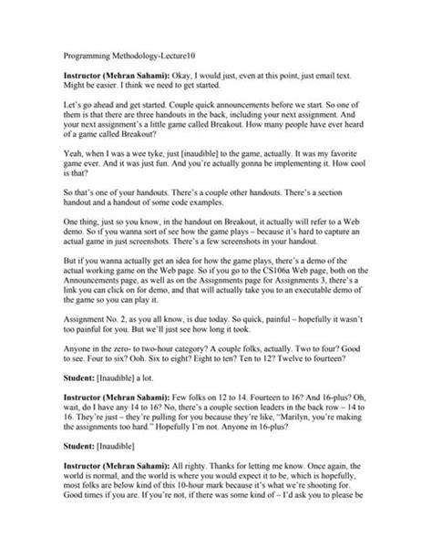 Programming Methodology Lecture10 Pdf Programming Languages Computing