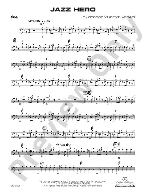 jazz hero string bass string bass part digital sheet music download