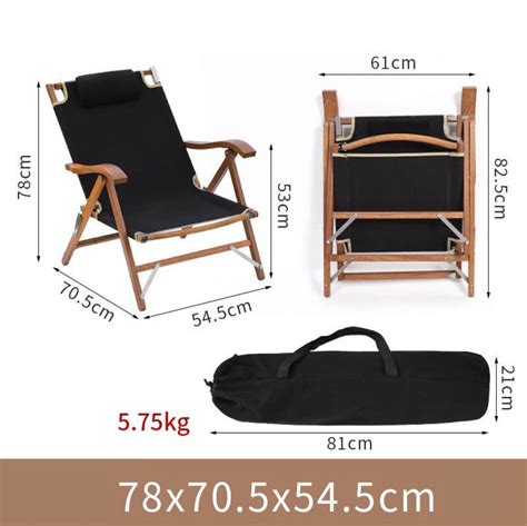 ใหม่ เก้าอี้พับแค้มปิ้งพร้อมที่เอนหลัง เก้าอี้ไม้ พนักพิงหลัง Outdoor Wooden Folding Chair