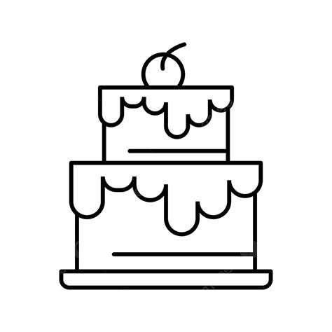 프로젝트 생일 축하 케이크 아이콘 생일 케이크 클립 아트 흑백 프로젝트 아이콘 생일 아이콘 Png 일러스트 및 벡터 에