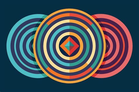 Premium Vector A Series Of Concentric Rings Symbolizing Unity And