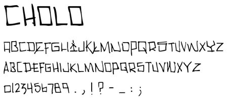Cholo Font Free Download Y2k Fonts