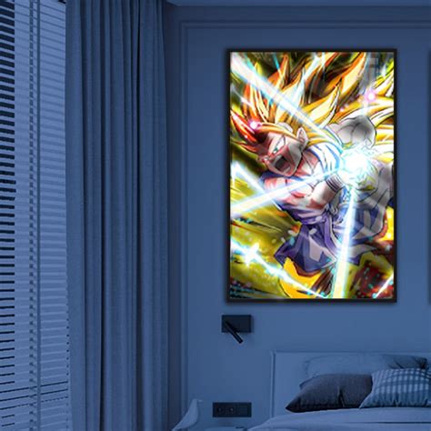 Tranh Anime Treo Tường Led Điểm Dragon Ball Ltgdrb0021 Titantvn