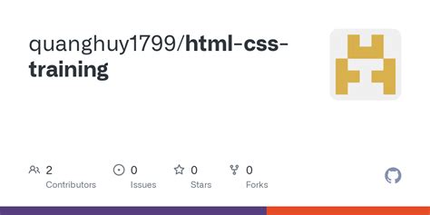 Github Quanghuy1799html Css Training
