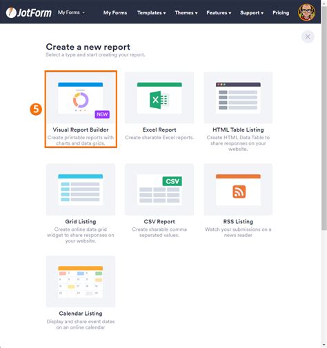 how to create a visual report with your form submissions