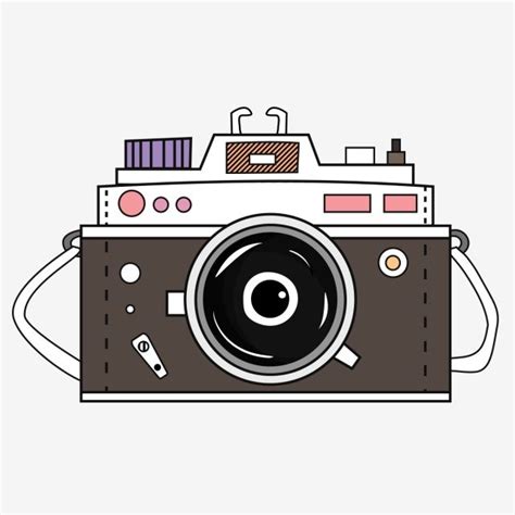 귀여운 일러스트 역 카메라 만화 삽화 카메라 클립 아트 Png 사진 카메라 Png 일러스트 및 Psd 이미지 무료 다운로드