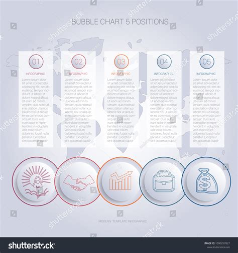 Infographics Color Bubble Chart Template 5 Stock Vector Royalty Free 1090257827 Shutterstock
