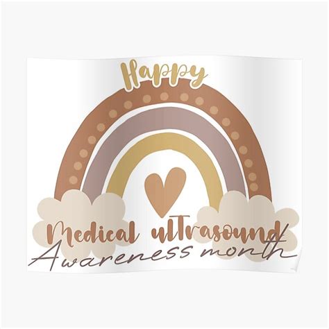 Ultrasound Awareness Month Poster For Sale By Fadloulah Redbubble