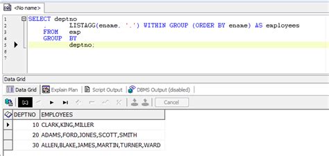 Oracle Listagg Function