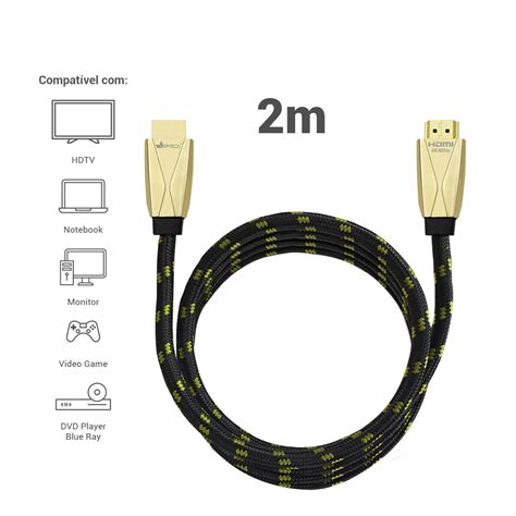 Cabo HDMI Ultra Premium High Speed metros K App tech BT UN Eletrônicos