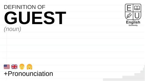 GUEST Meaning Definition Pronunciation What Is GUEST How To Say