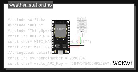 Thingspeak Weather Station 2 Copy Wokwi ESP32 STM32 Arduino Simulator