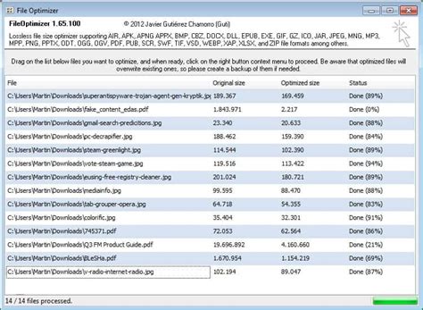 reduce file size loss with file optimizer ghacks tech news