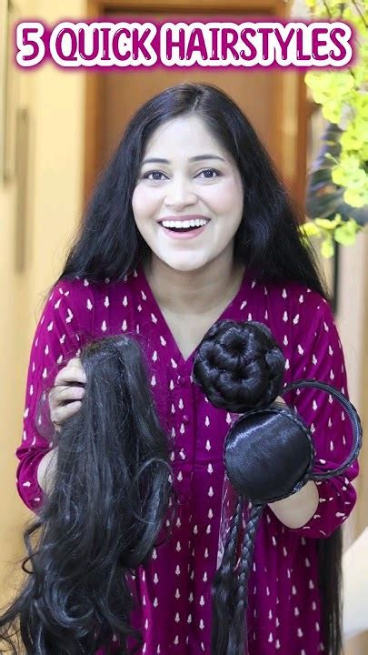 5 Easy Hairstyles You Must Try Shorts Ytshorts Youtubeshorts Beauty