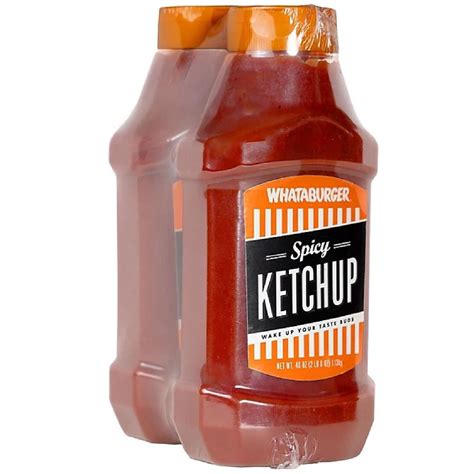 Whataburger Spicy Ketchup 40 Oz 2 Pk