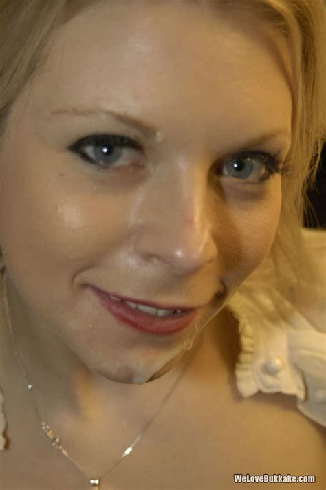 Slutty Blonde Paige Wilson Gets Her Face Covered In Jizz After Sucking