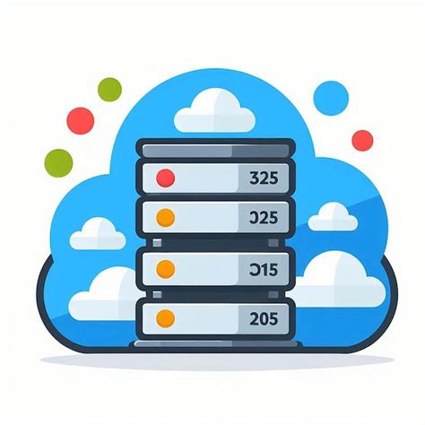 Sql Database Cloud Icon White Background Premium Ai Generated Image