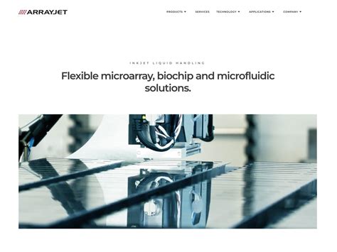 Client Spotlight Arrayjet Website Design By Freak Edinburgh
