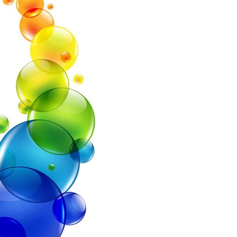 Fundo Abstrato Com Bolas Coloridas Vetor Premium