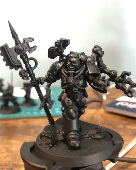 Just Primed My First Model An Iron Hands Tech Marine Rironhands40k