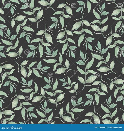 Seamless Botanic Texture Vector Illustration 67858668