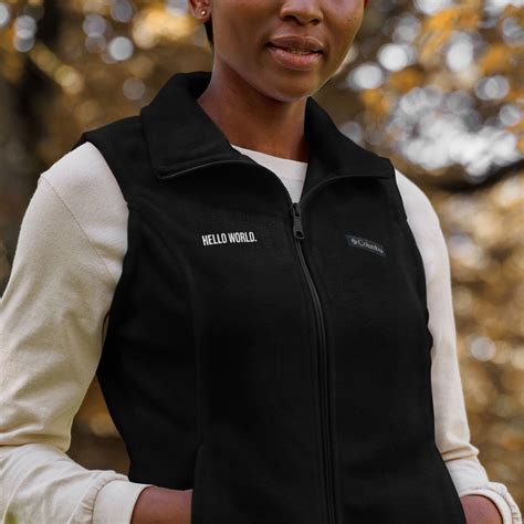 Geek Programmer Womens Columbia Fleece Vest T For Geek Girl Present