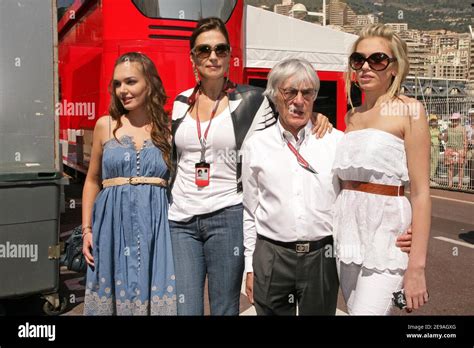 Fom Boss Bernie Ecclestone Poses With His Wife Slavica And Their
