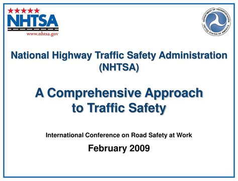 Ppt National Highway Traffic Safety Administration Nhtsa A