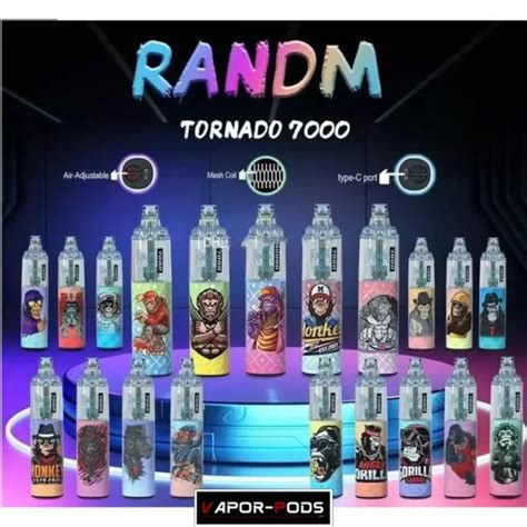 Randm Tornado 7000 Puffs พอตใช้แล้วทิ้ง ทอร์นาโด7000คำ Vapor Pods