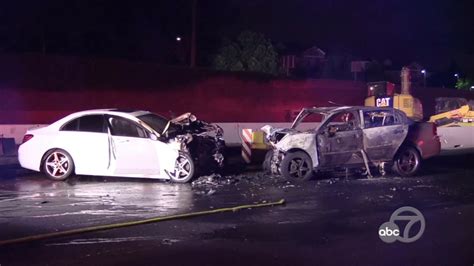 Dramatic Videos Show Chain Reaction Crashes On Highway 101 Following