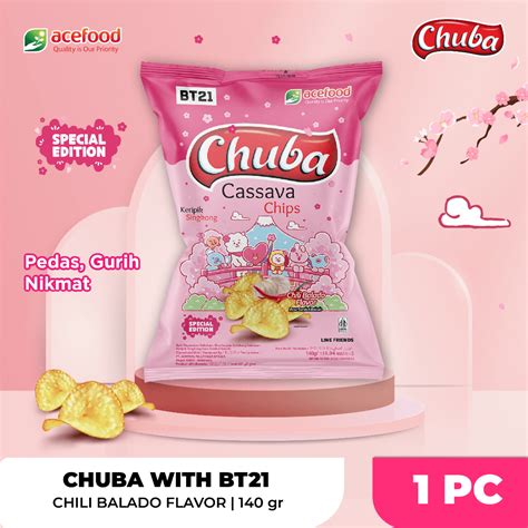 Jual Chuba Cassava Chips Bt21 Rasa Sambal Balado Shopee Indonesia