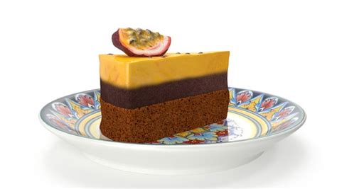 Modelo 3d Chocolate Passion Fruit Entremet Cake TurboSquid 2052023