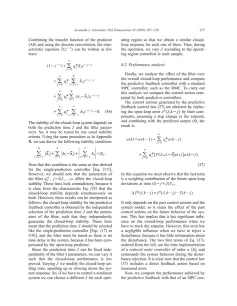 Predictive Feedback Control Pdf