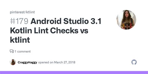 Android Studio Kotlin Lint Checks Vs Ktlint Issue Pinterest Ktlint GitHub