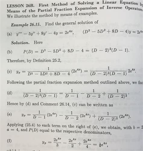 Solved Find A Particular Solutio Solution Up Chegg