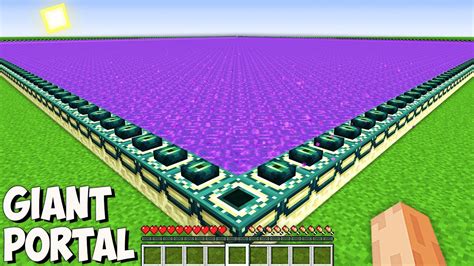 This Is The Biggest Nether End Portal In Minecraft I Found Secret