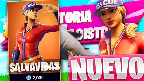 Victoria Épica Con Nueva Skin De Salvavidas En Fortnite Battle