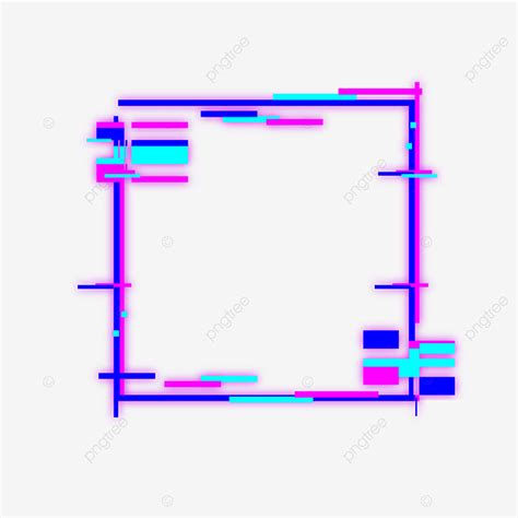 Glitch Clipart PNG Images Transparent Glitch Border Vector Border