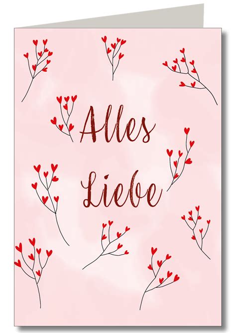 Aquarell Alles Liebe