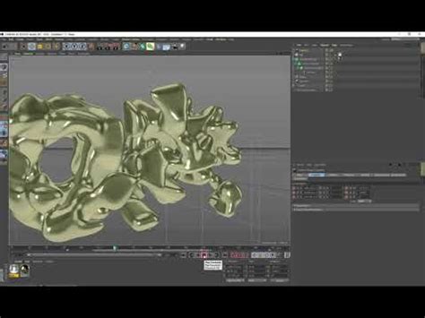 How To Make Liquid Text Effect With Cinema D D VFX Cinema D Text Effects Cinema