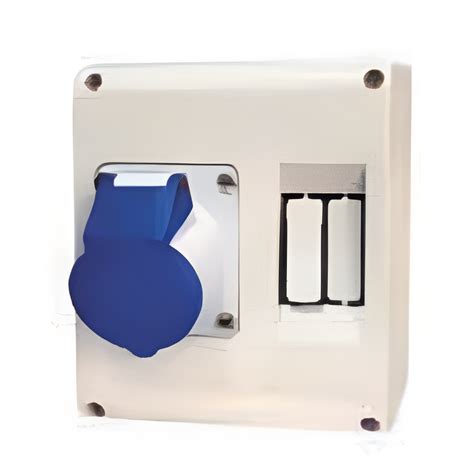 Plug And Socket Combined In Polycarbonate Enclosure Ac Box