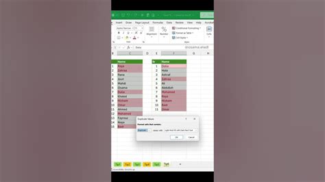 Find Unique And Duplicate Data In Excel Osamatips And Tricks Youtube
