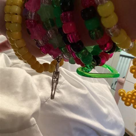 Glitter Heart Kandi Brafestival Outfitrave Outfitkandi Brarave